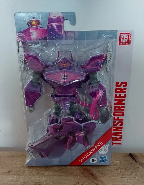 HASBRO TRANSFORMERS AUTHENTICS Alpha Shockwave 7" Decepticon Toy Action ...