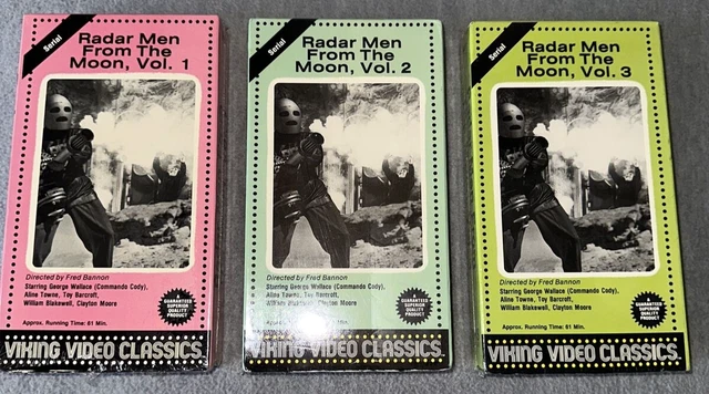 COMMANDO CODY RADAR Men From the Moon Vol. 1-3 (1952) (VHS, 1987) Sci ...