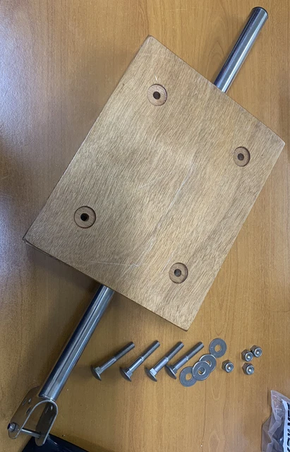 BOAT / YACHT Pulpit Pushpit Hand Rail OUTBOARD AUXILIARY SPARE ENGINE ...