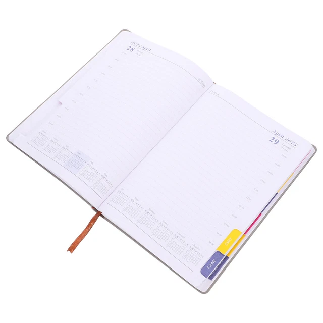 2025 YEARLY PLANNER Notebook Daily 2024-2025 English Notepad £14.78 ...