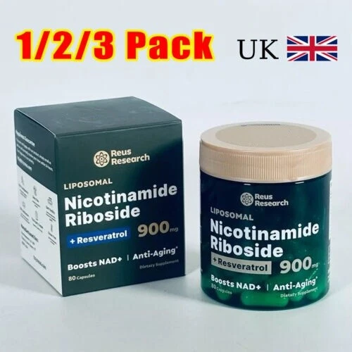 NICOTINAMIDE RIBOSIDE RESVERATROL NAD Supplement 900mg Anti-Aging 80 ...