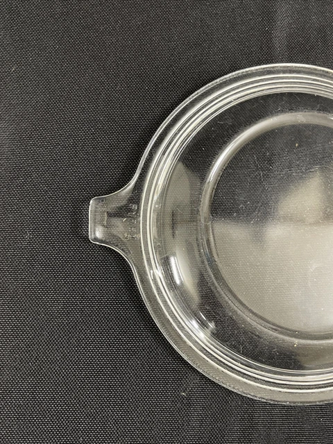 VINTAGE PYREX 681-C-6 Replacement Clear Glass Lid Featuring Handles For ...