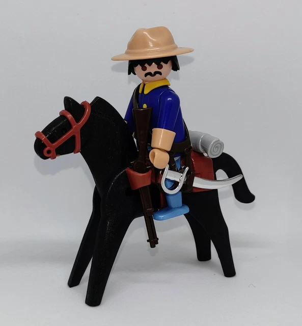 PLAYMOBIL GEOBRA 1974 soldat cavalerie US officier à cheval set 3485-B N10 EUR 13,50 - PicClick FR
