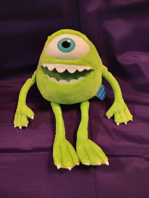 DISNEY PIXAR MONSTERS Inc. Mike Wazowski Plush 11" Mattel Green One Eye ...