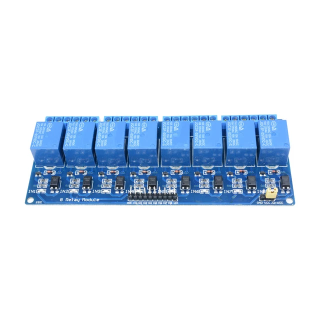 8-CHANNEL 5V RELAY Shield Module Board Optocoupler module Arduino ARM ...