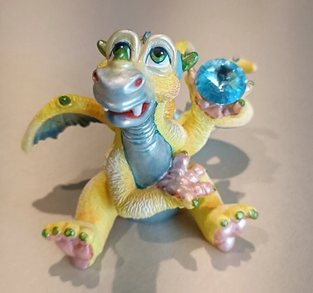 VINTAGE FRANKLIN MINT 'Mood Dragons' DIPPY Fantasy Magic Swarovski ...