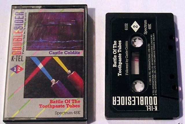 SINCLAIR ZX SPECTRUM 48K Game - CASTLE COLDITZ + TOOTHPASTE - K-Tel ...
