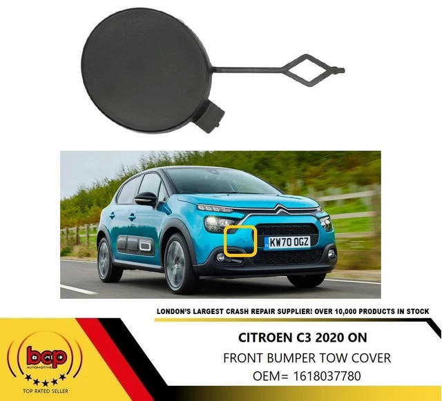 CITROEN C3 2020 Onwards Front Bumper Tow Eye Cover Hook £18.99 ...