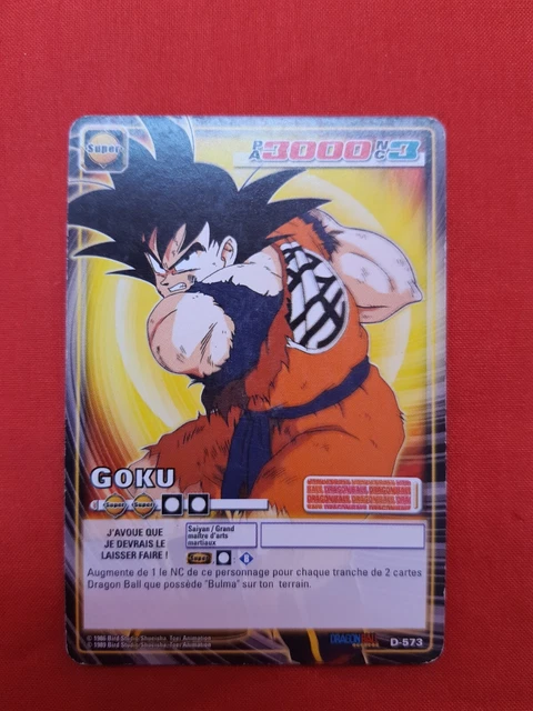 CARTE DRAGON BALL Z Dbz Toei Shueisha A1 Goku Super Pa 4000 Nc 5 D-574 ...