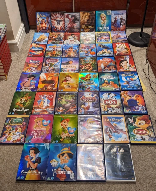HUGE LOT BUNDLE 46 Disney Animated Features 1937-2019 Snow White ...