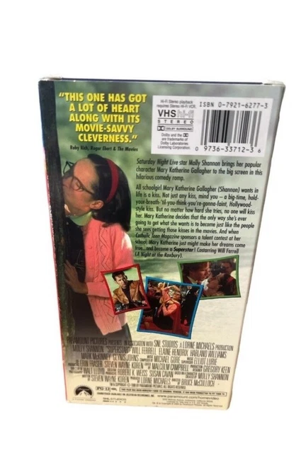 SUPERSTAR (VHS, 2000) Paramount PG-13 Molly Shannon Will Ferrell ...