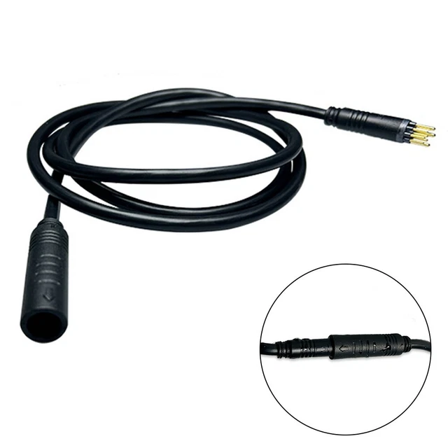 CÂBLE D'EXTENSION MOTEUR vélo électrique en caoutchouc noir pour moyeux de ro EUR 21,34 ...