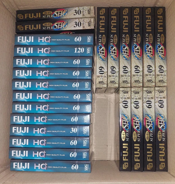 LOT DE 24 Cassettes Vhs Fuji Neuves Sous Blister EUR 39,00 - PicClick FR