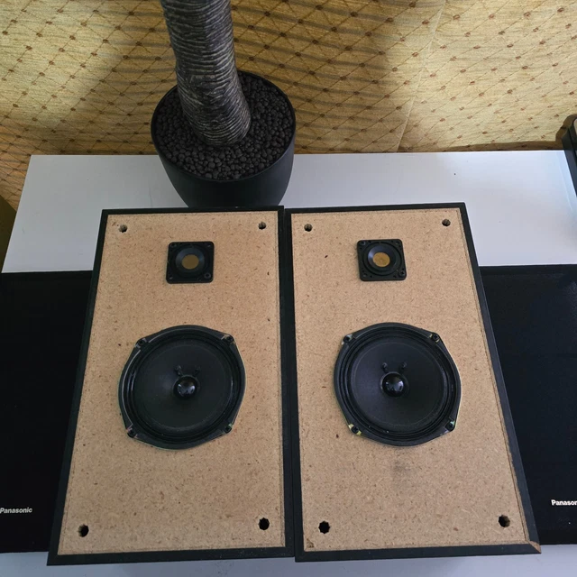 PANASONIC SB-DH30 SPEAKERS (pair) 4 Ohms Bookshelf 2 Way Speaker System ...