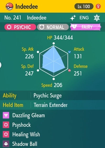 POKEMON SCARLET AND Violet 6iv Shiny Max EV Female Indeedee $1.99 ...