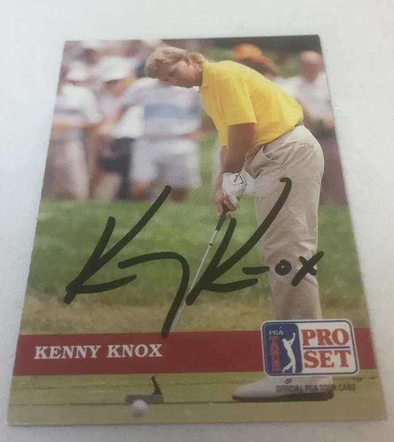 MAIN SIGNÉ DÉDICACÉ Pga Carte ~ Kenny Knox EUR 4,08 - PicClick FR