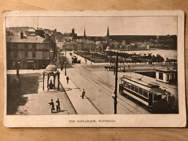 EARLY C20TH ROTHESAY Esplanade & Tram/ Temperance(?) Hotel/ Cross Hills ...