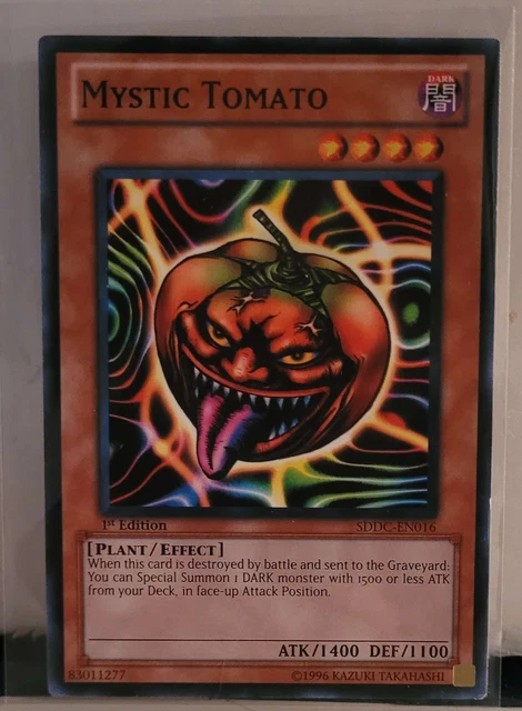 MYSTIC TOMATO [1ST Edition] SDDC-EN016 YuGiOh Structure Deck: Dragons ...
