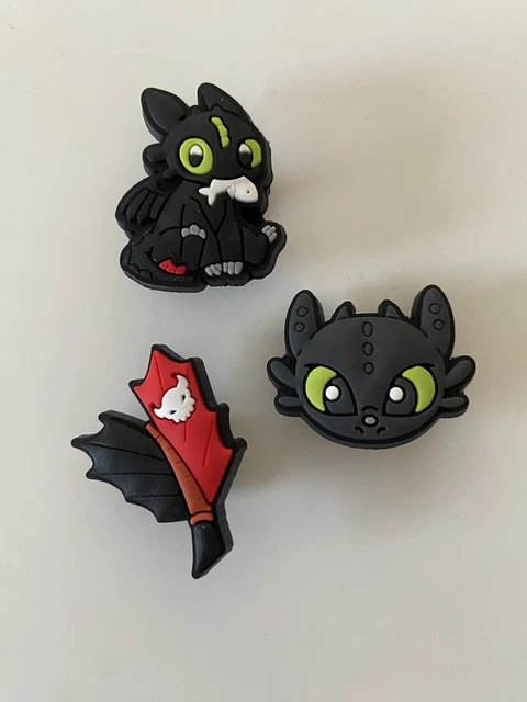 HOW TO TRAIN Your Dragon HTTYD Toothless Croc Charms Shoe Charm Bundle ...