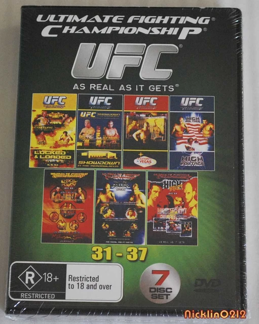 UFC MMA ULTIMATE Fighting Championships 31-37 Sport DVD BOX SET New ...