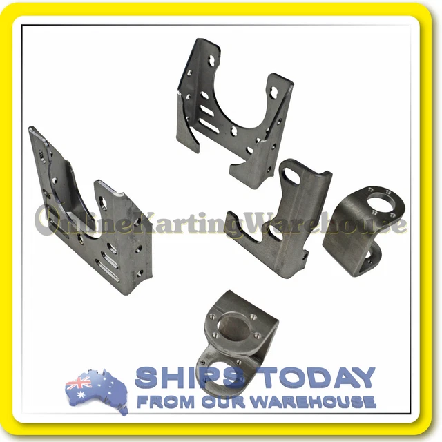GO KART WELD On Frame Components Bearing Hanger Brake Mount And Stub ...