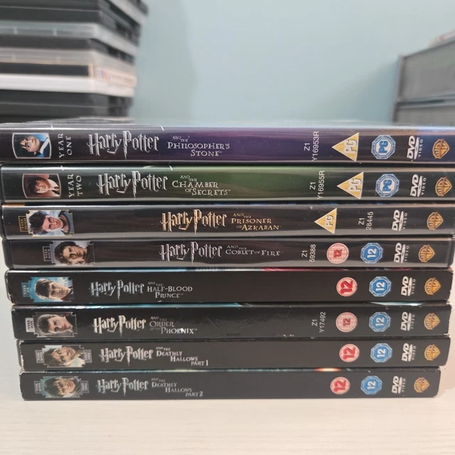 HARRY POTTER DVD Bundle Complete Set of 8 Films Excellent Condition £16 ...