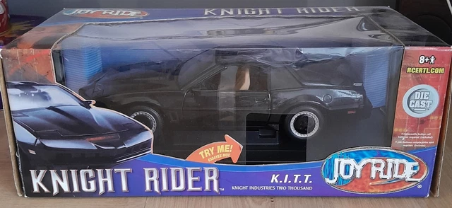 RARE JOYRIDE DIECAST Knight Rider K.I.T.T 1:18 Scale Model Car Boxed ...