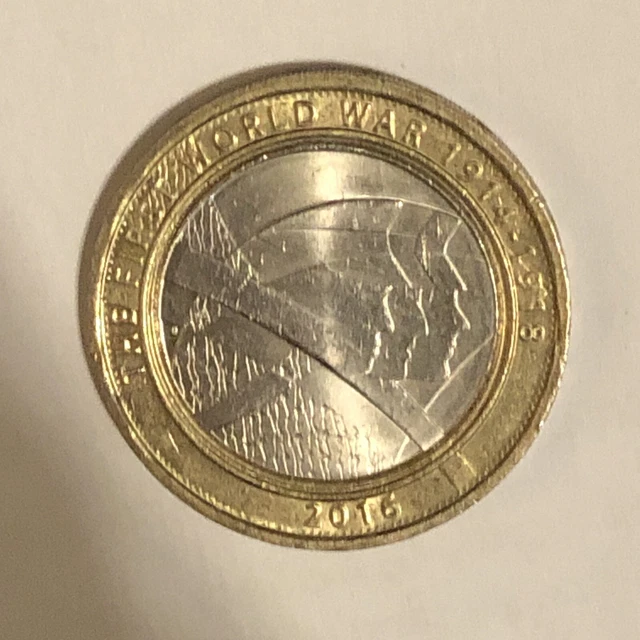 WORLD WAR ONE £2 Coin With Triple Minting Error! Extremely Rare Coin! £ ...