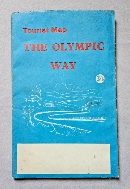 VINTAGE LARGE AUSTRALIAN Fold Out Tourist Map The Olympic Way $20.00 ...