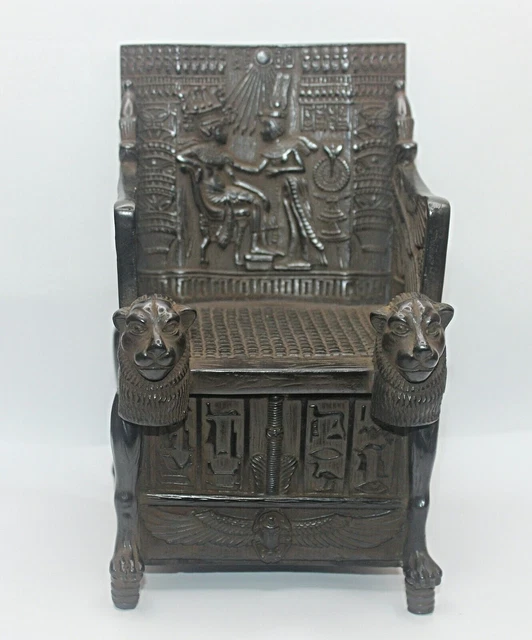 RARE CHAISE TRÔNE antique égyptienne antique Tut BC roi Toutankhamon ...