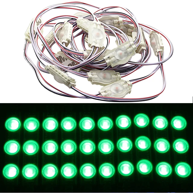 20X LED 1X Chain Module Green 12V Waterproof Werbetechnik Ad Lighting ...