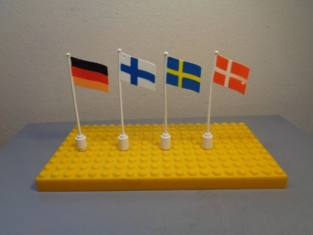 LEGO MURSTEN DENMARK Vintage 1950'S Flags Collection Very Rare Items ...