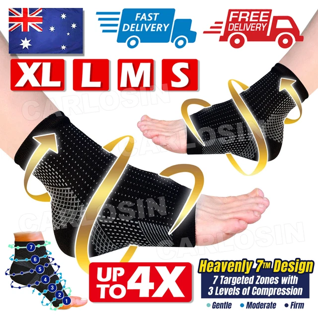 FOOT SLEEVE PLANTAR Fasciitis Compression Socks Achy Swelling Heel Pain ...