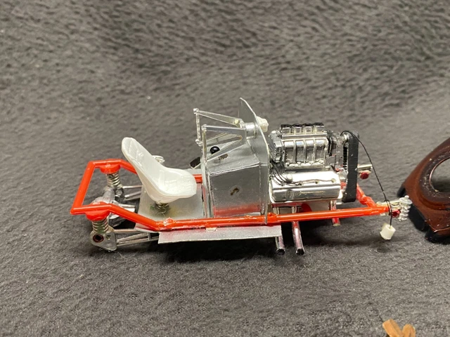 AMT FIAT TOPOLINO Dragster Altered Hot Rod Original Double Kit 1/25 ...