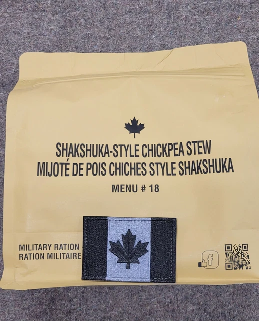 CANADIAN ARMY RATION SHAKSHUKA-STYLE CHICKPEA STEW IMP MRE $35.00 ...