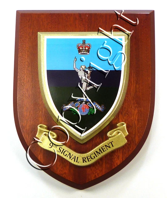 9TH SIGNAL REGIMENT Royal Corps Of Signals Regimental Mess Plaque £24. ...