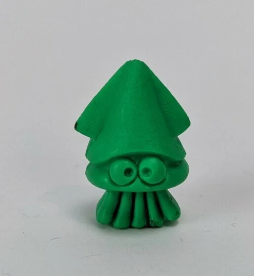 1980'S ORIGINAL NINTENDO Mario Bros Japan Squid Keshi Mini Figure Green ...