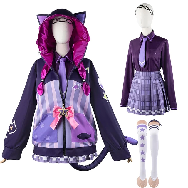 [MILKY TIME] HOLOLIVE Shion Shisaki Cosplay VTuber Wizard Purple ...