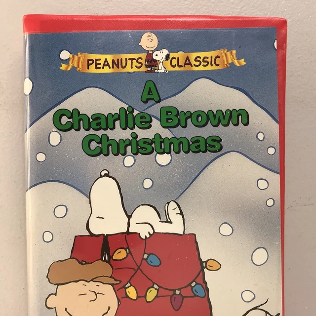 A CHARLIE BROWN Christmas VHS Peanuts Snoopy VHS Video Tape Holiday ...