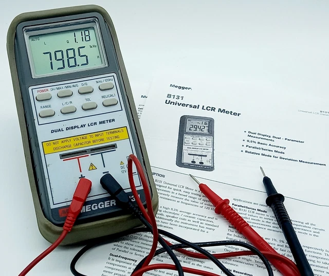 AVO MEGGER B131 LCR Digital Dual Display Meter Electronic Test ... AVO MEGGER B131 LCR Digital Dual Display Meter Electronic Test ...