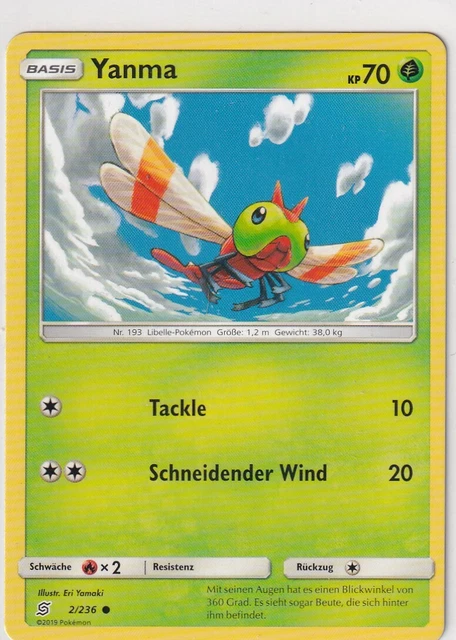 POKEMON MAPPA FEDERALE Il Gleichgesinnten No. 2/236 Yanma Tedesco EUR 1 ...