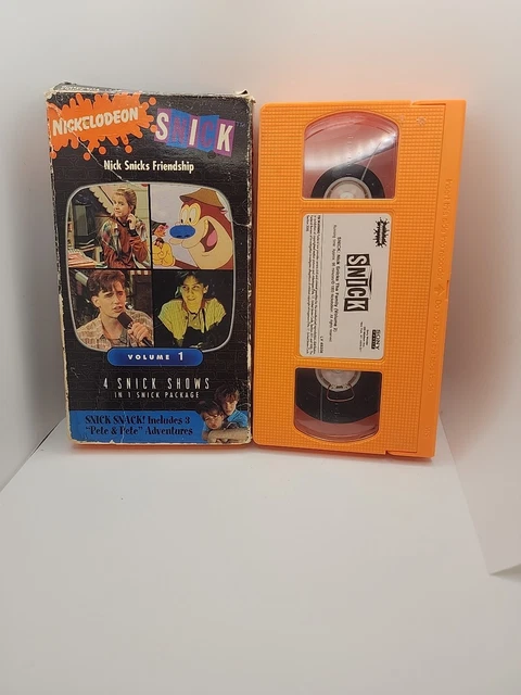 VTG 1993 NICKELODEON Snick Nick Snicks Friendship Vol 1 And 2 Orange ...