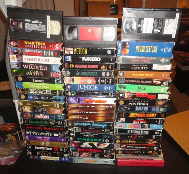 HUGE HORROR VHS Lot (VHS Lot of 62) Cult Rare HTF OOP Gore Slasher Big ...