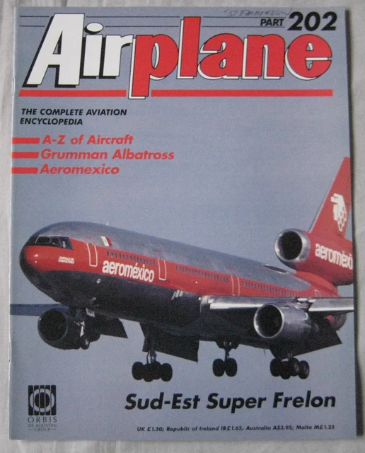 Airplane Issue 202 Aerospatial Super Frelon Poster Grumman Albatross Cutaway Eur 389 Picclick Fr 