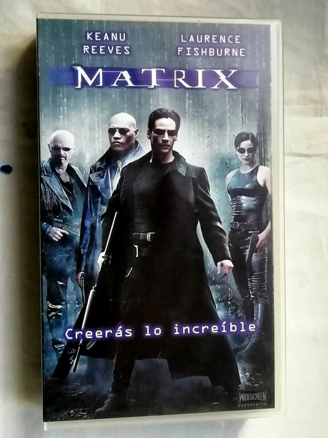 MATRIX KEANU REEVES Laurence Fishburne VHs Tape Spanish Film WB £10.47 ...