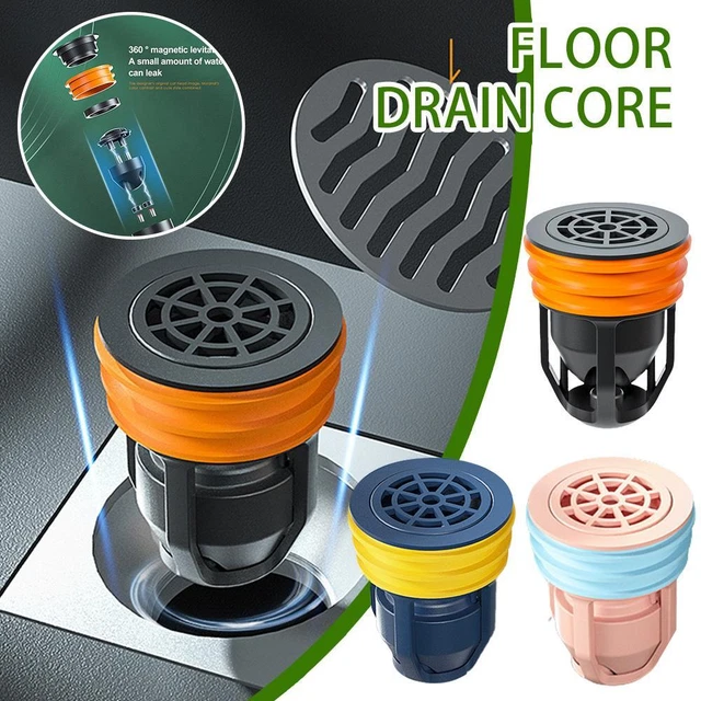 SHOWER FLOOR DRAIN Backflow Preventer Sewer Core Anti Odor Plug Kitchen ...