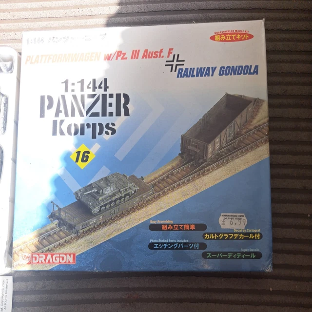 DRAGON PANZER KORPS Artilleriewagen and Box Wagen 1/144 Plastic & Metal £15.05 - PicClick UK