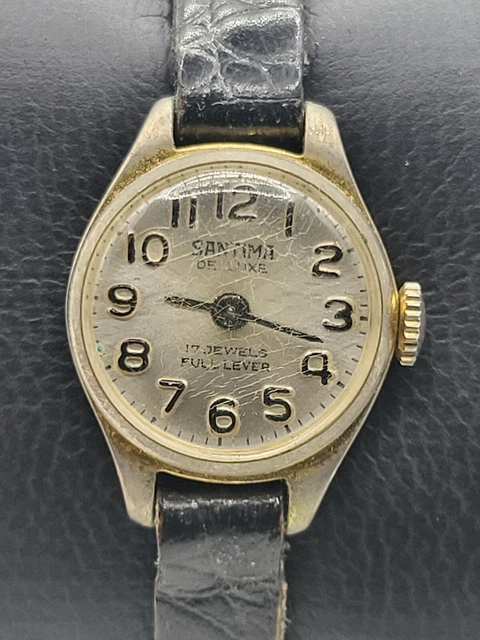 19MM LADIES MANUAL Wind Santima De Luxe Full Lever Cocktail Watch FOR ...