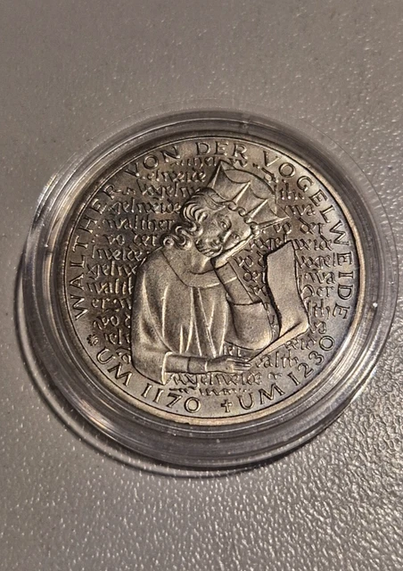 5 DM GEDENKMÜNZE - Walther von der Vogelweide -750. Todestag- 1980 - EUR 3,10 - PicClick DE