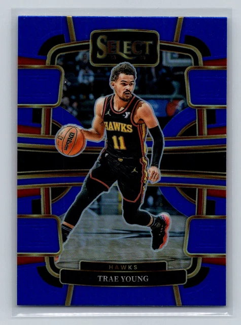 2023-24 PANINI SELECT #43 Trae Young Concourse Blue Prizm NBA EUR 1,12 - PicClick FR
